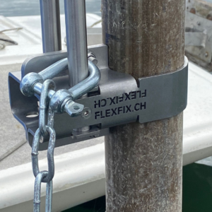 Boot an Pfahl festmachen – Bootsbefestigung Flexfix - Boot an Dalben ...